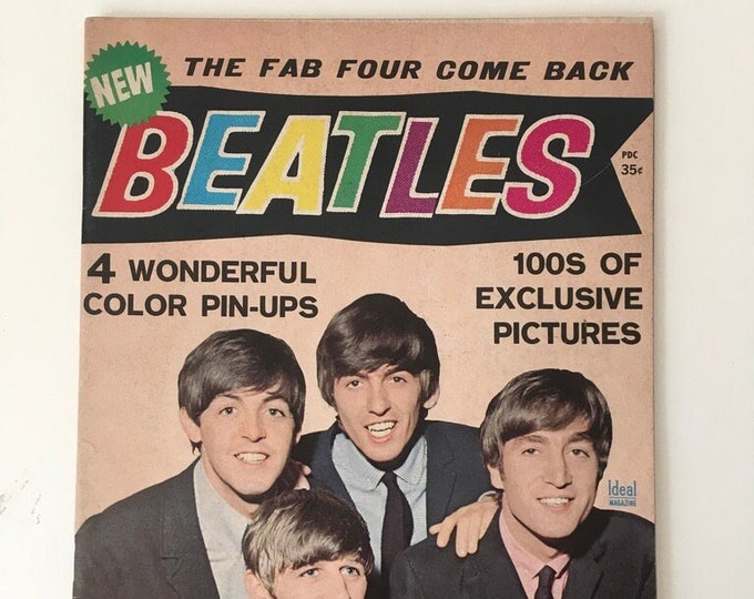 The Beatles, Ideal Magazine 1964, Romance Publishing "new Beatles -the ...