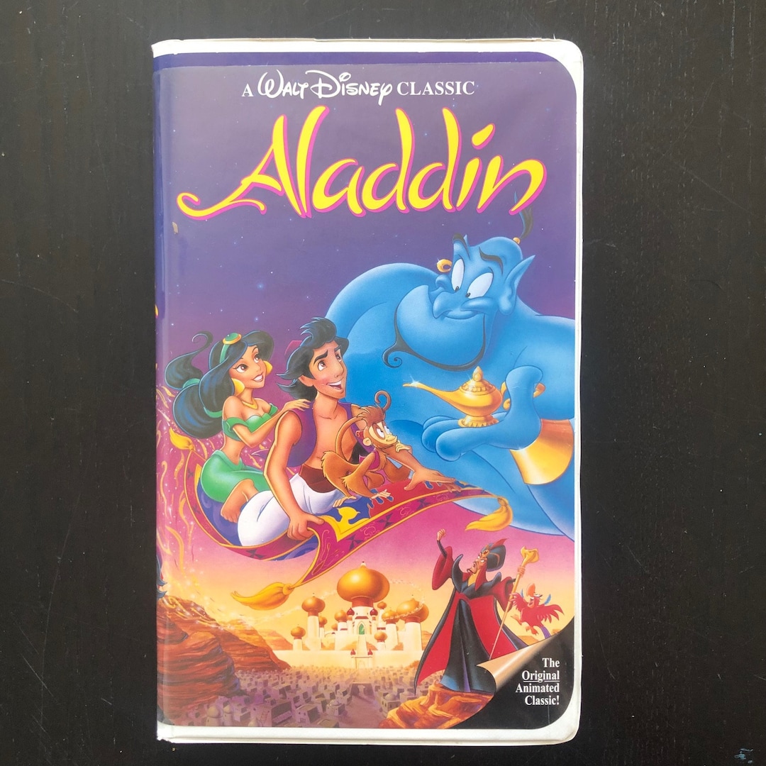 Walt Disney Classic Aladdin (VHS, 1993) (black Diamond Edition) - Etsy