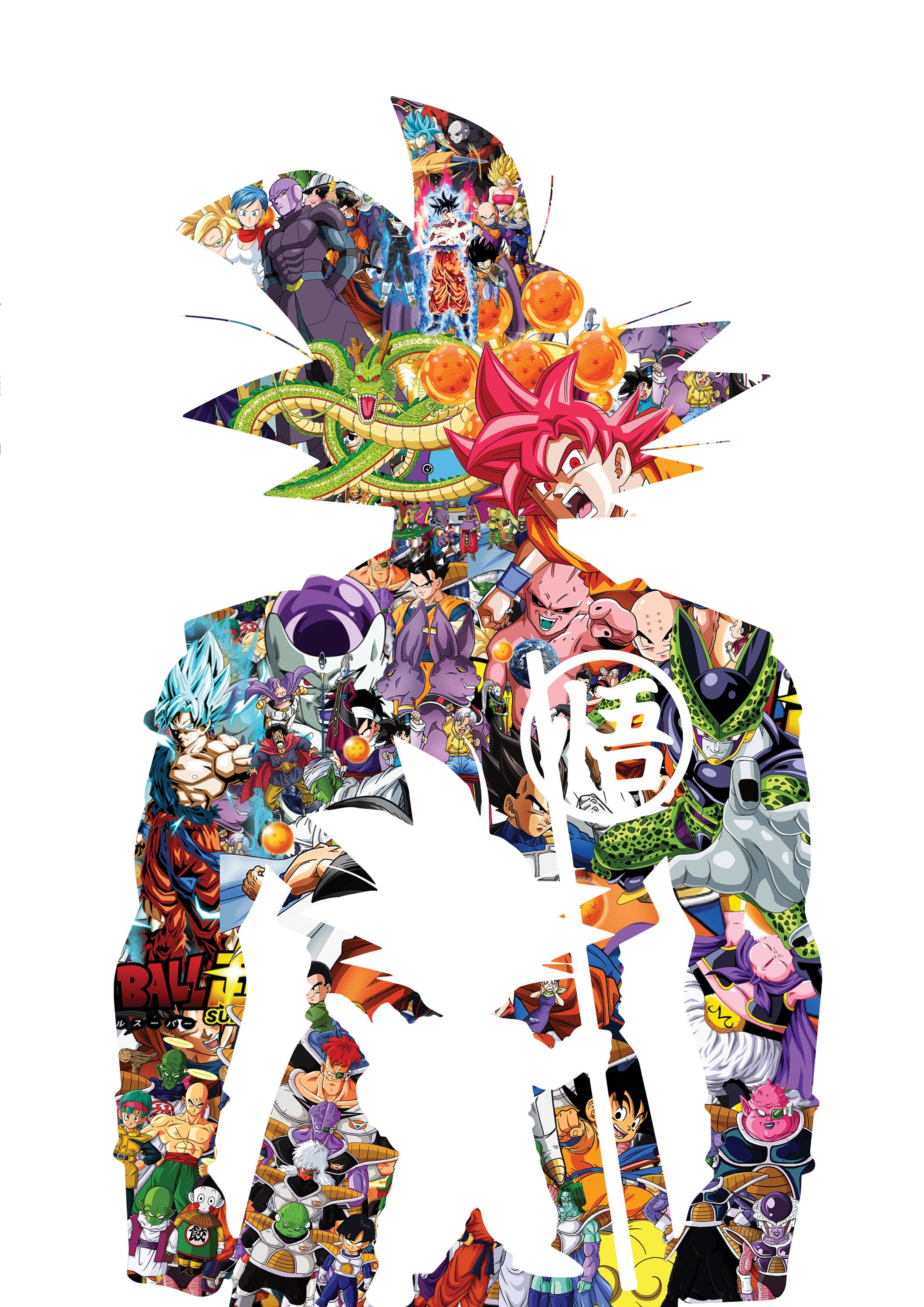 Goku Dragon Ball Fan Art Print, Anime Design - Etsy UK