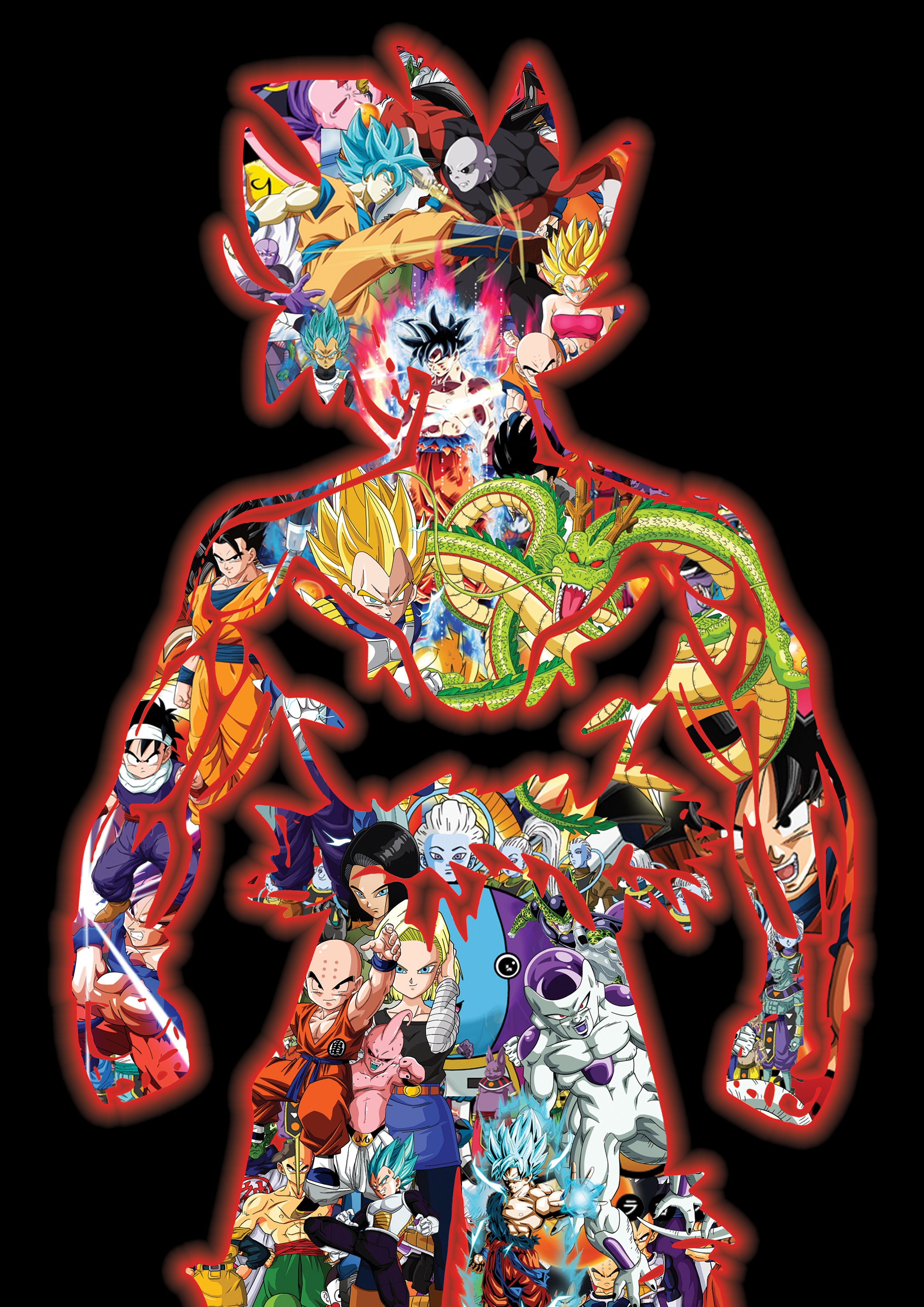 Dragon Ball Print, Goku, Fan Art, Original Art, Design, Anime Art - Etsy