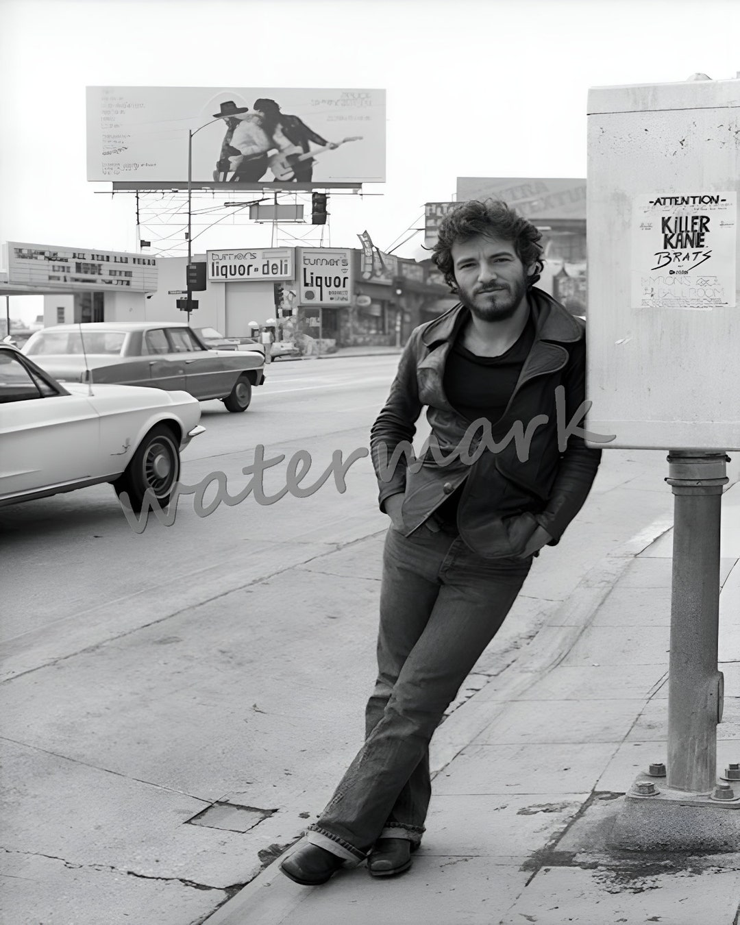 1975 the Boss Bruce Springsteen B & W 8 X 10 Photo Picture - Etsy