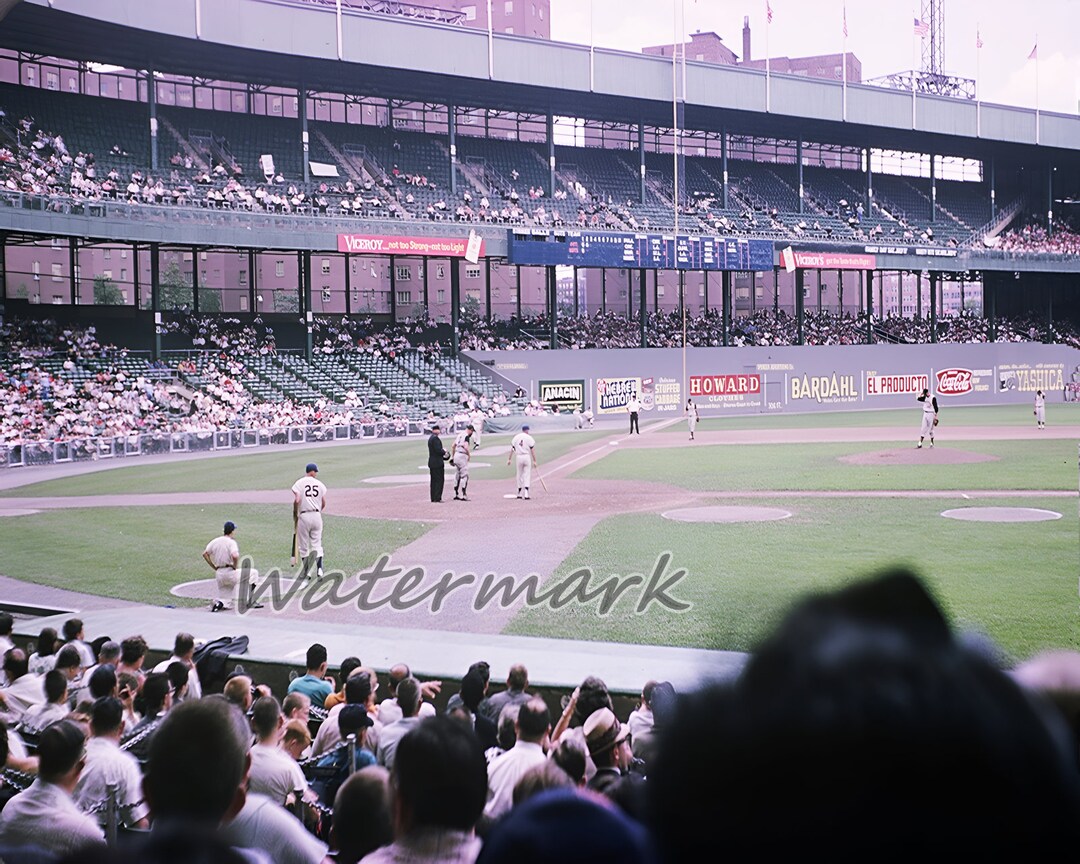 1962 MLB Polo Grounds Pittsburgh Pirates Vs New York Mets Color 8 X 10 ...