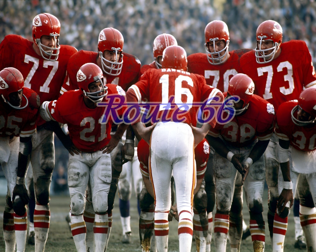 Kansas City Chiefs QB Len Dawson in the Huddle Game Action Color 8 X 10 ...