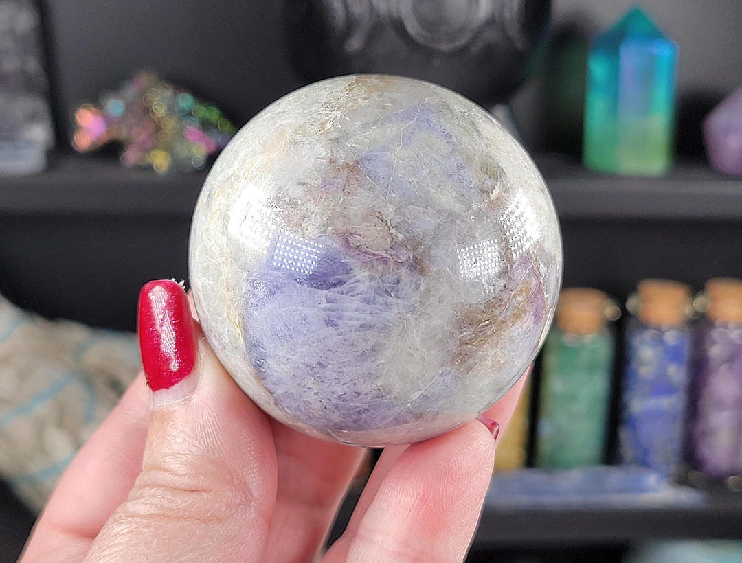 Rare Hackmanite Sphere Rare Crystal Healing Crystals - Etsy