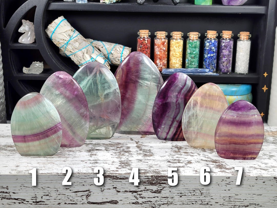 Candy Fluorite Freeform - Healing Crystal - Crystal Freeform - Etsy