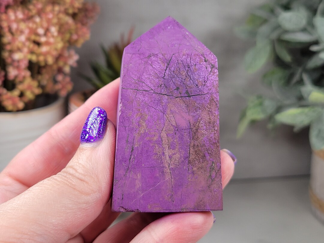 Unique Purpurite Tower - Healing Crystal - Crystal Tower - Rare ...