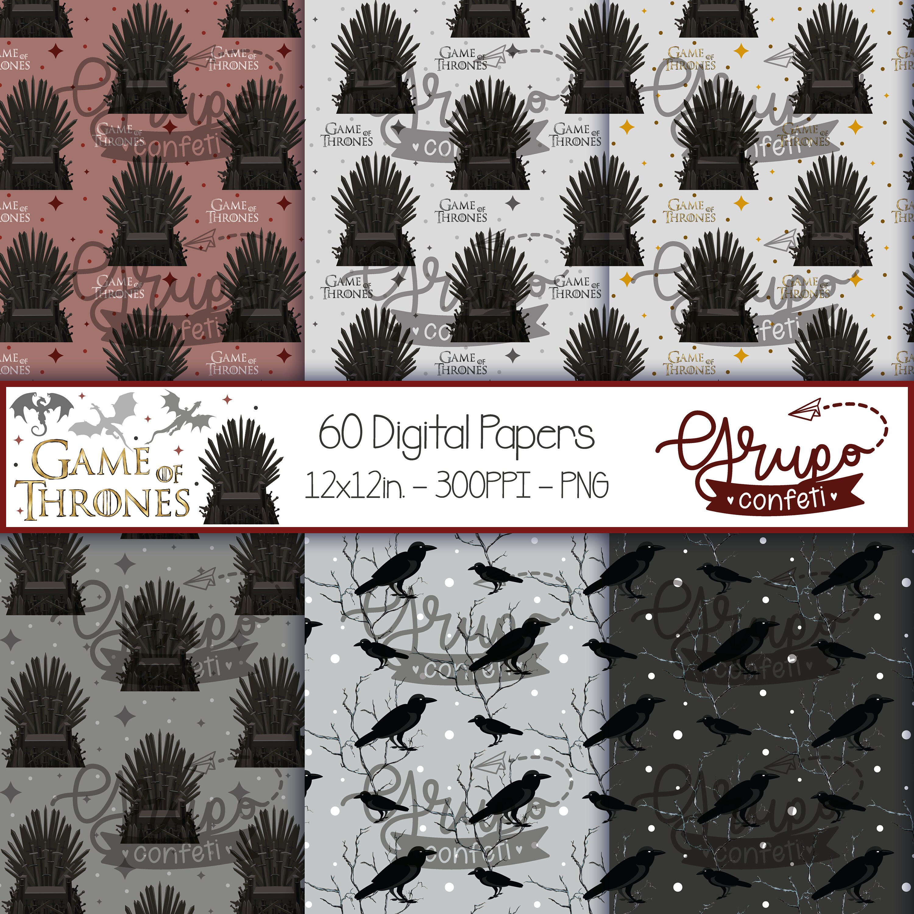 Battling for the Throne Digital Papers Medieval Digital - Etsy España
