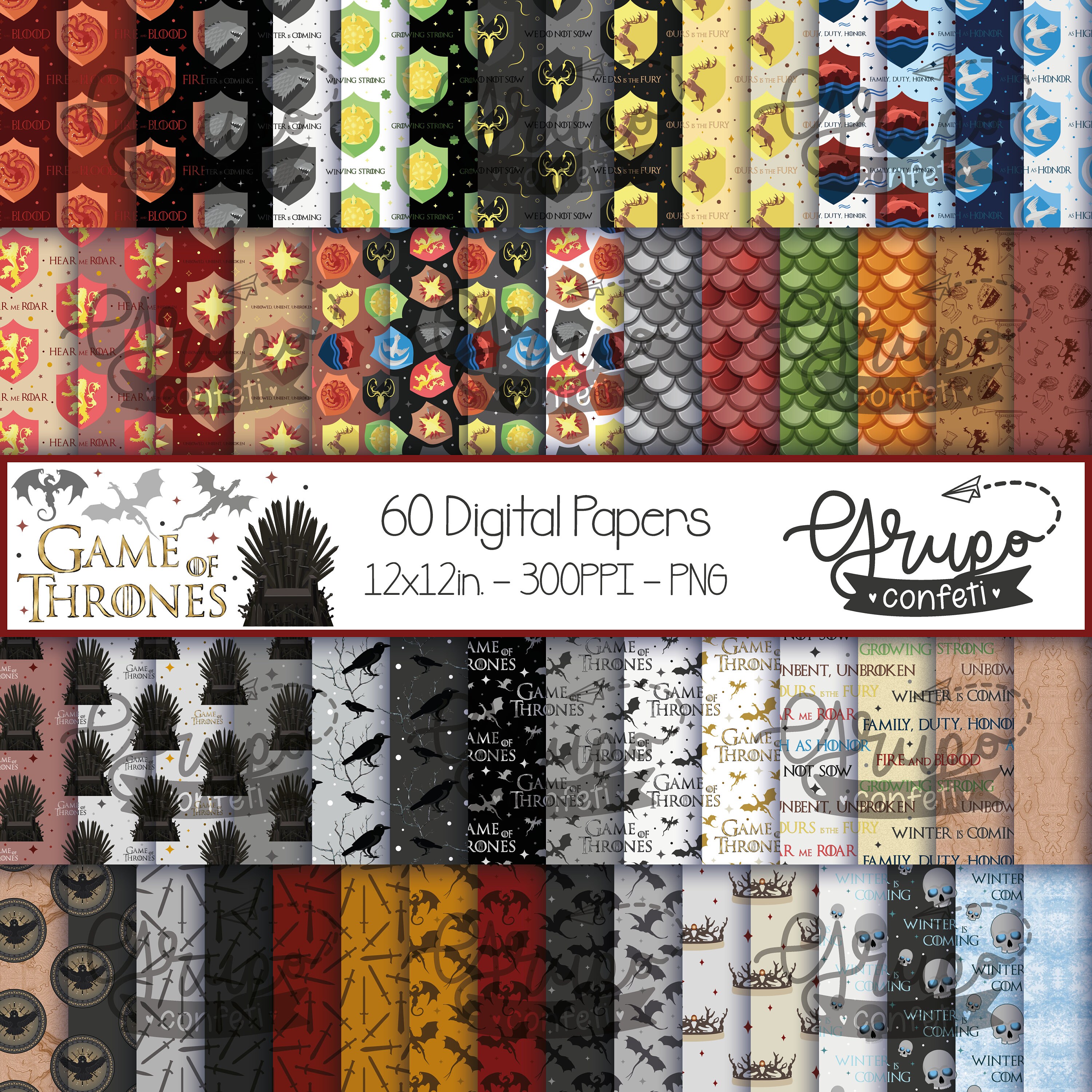 Battling for the Throne Digital Papers Medieval Digital - Etsy España