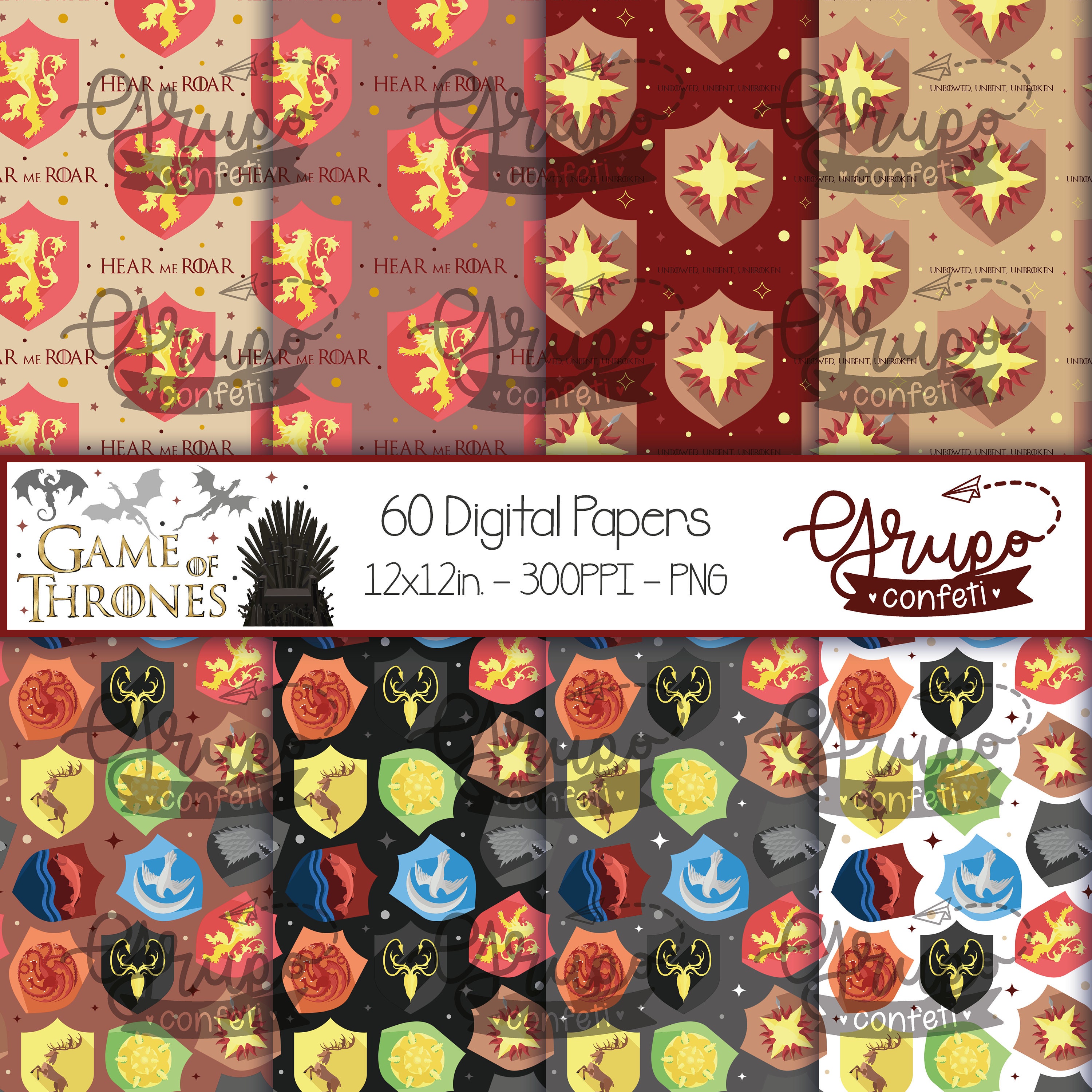 Battling for the Throne Digital Papers Medieval Digital - Etsy España