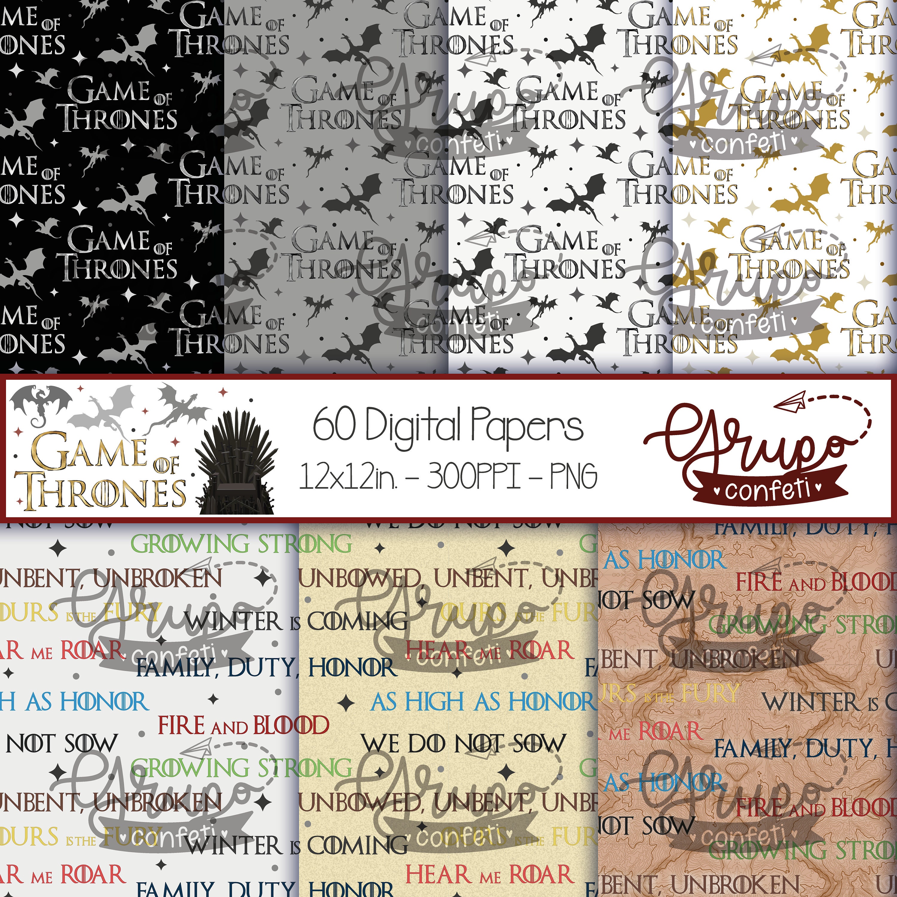 Battling for the Throne Digital Papers Medieval Digital - Etsy España