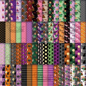 Hocus Pocus Digital Papers and Cliparts, Digital Download, Seamless ...
