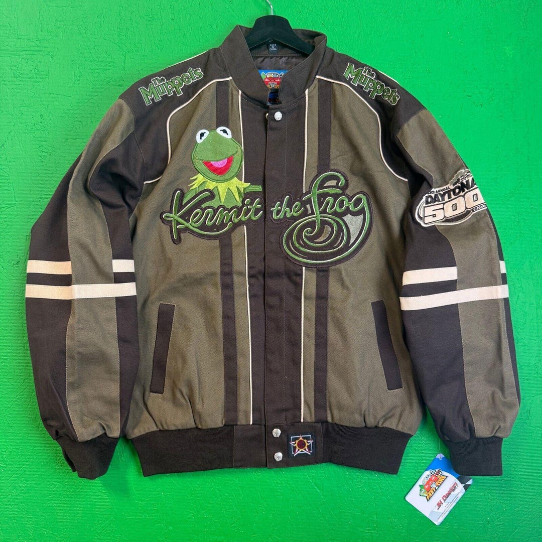 Disney Daytona 500 Nascar Racing Kermit the Frog Jacket - Jh Design ...