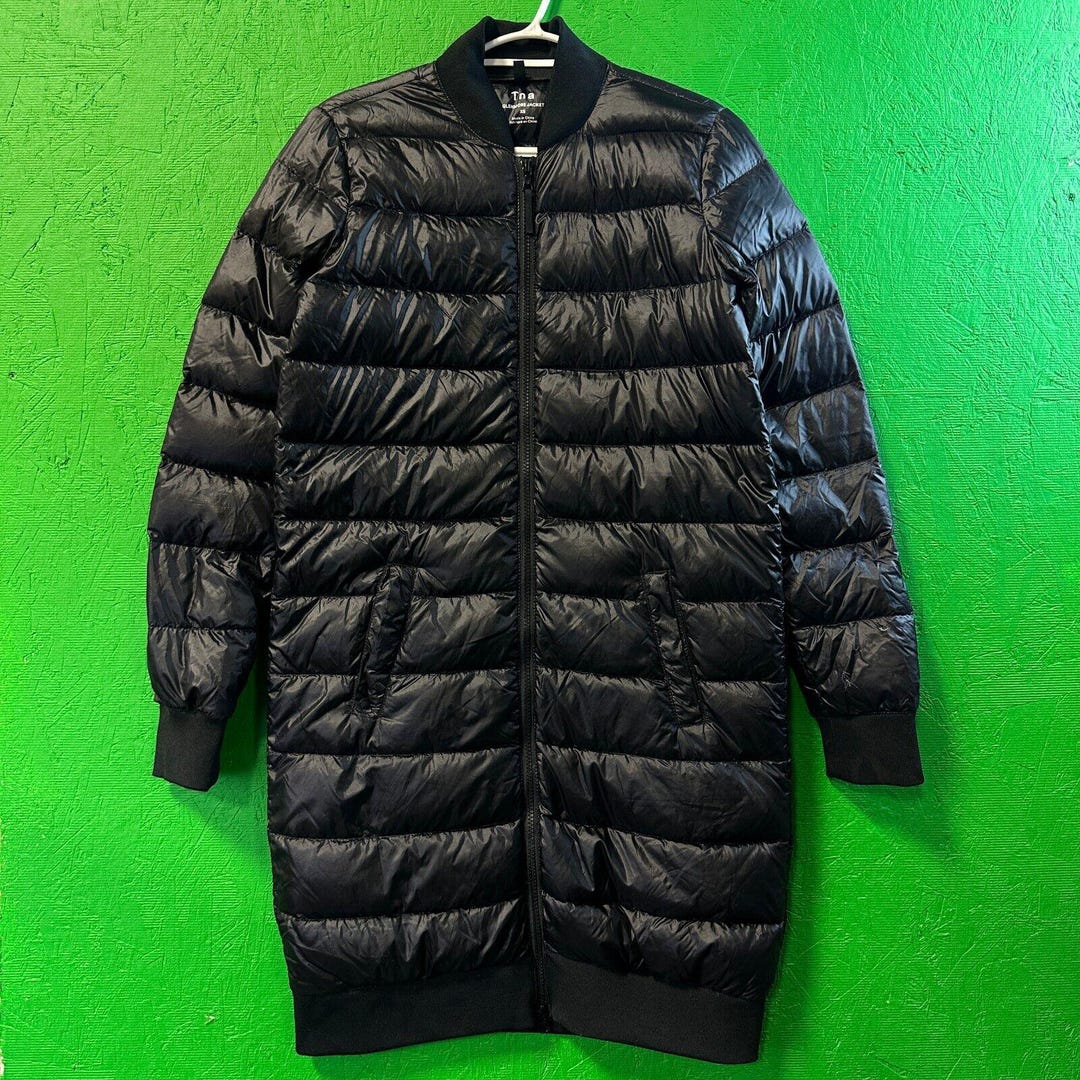 Aritzia Tna Glenmore Puffer Jacket Long Winter Size XS Super BLACK - Etsy