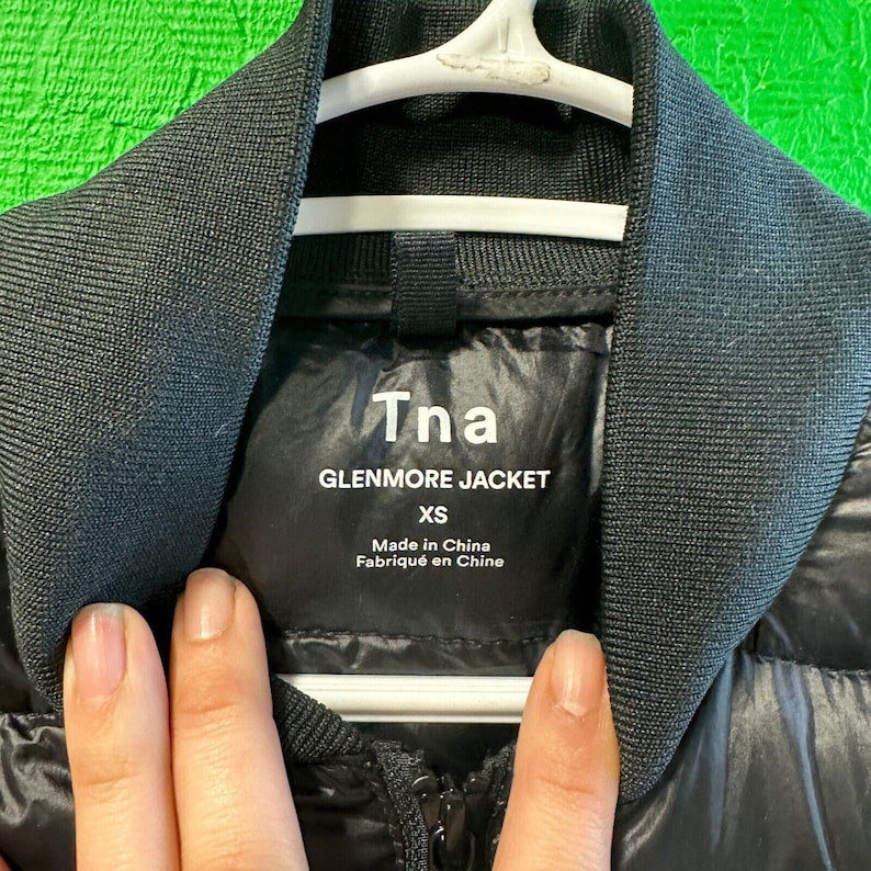 Aritzia Tna Glenmore Puffer Jacket Long Winter Size XS Super BLACK ...