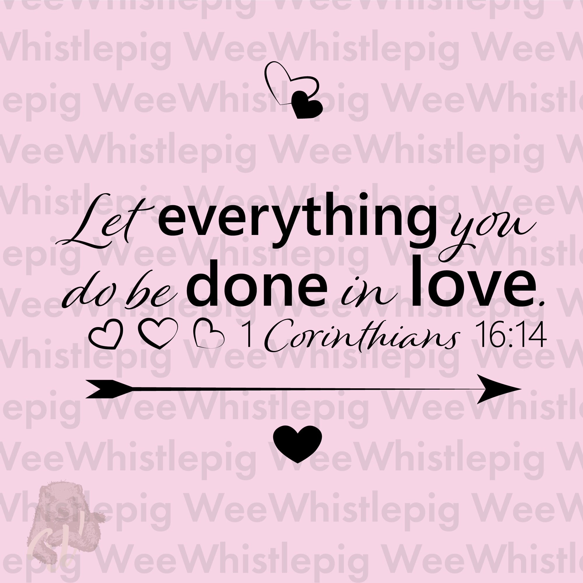 1 Corinthians 16:14 Bible Verse Christian Valentine Digital Download ...