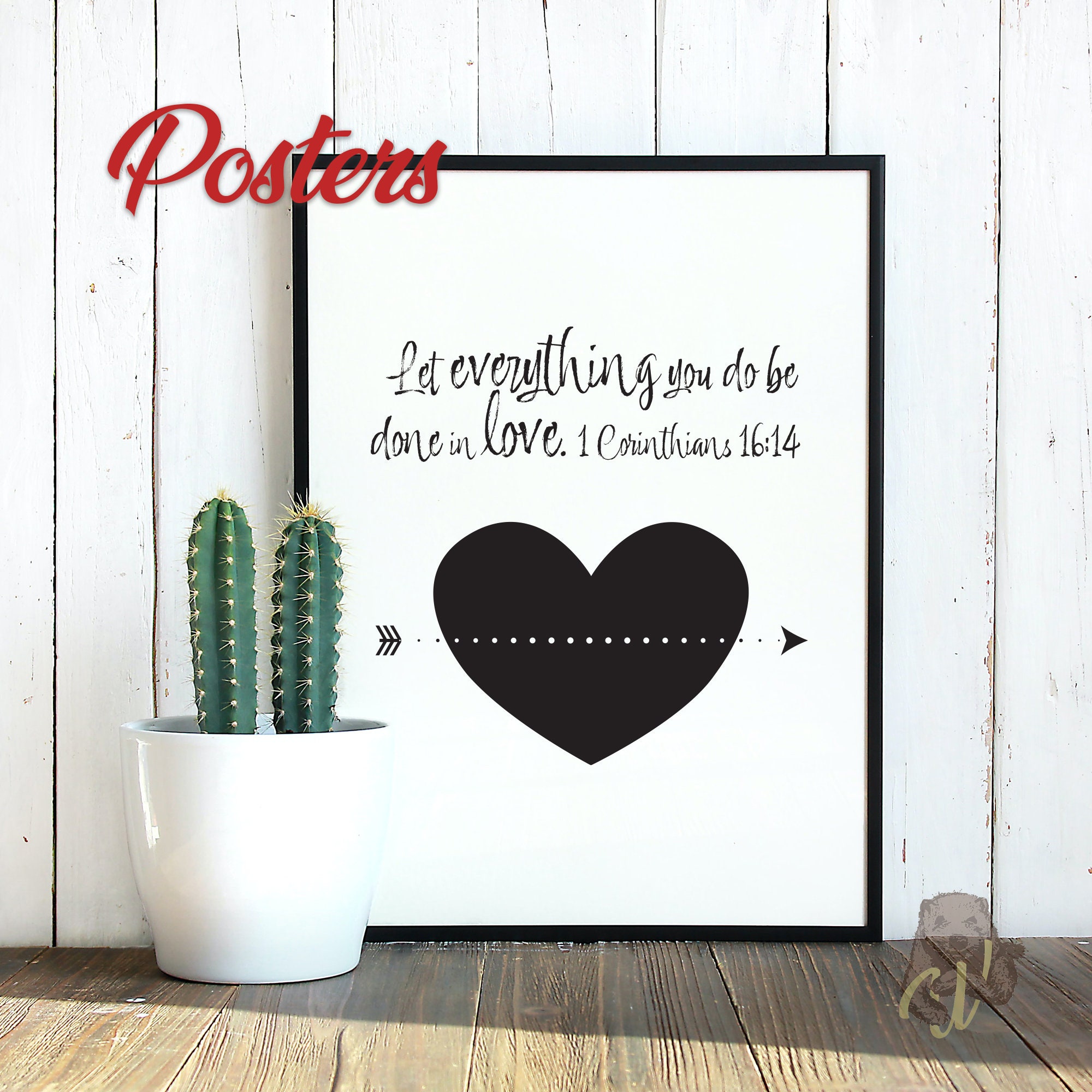 1 Corinthians 16:14 Bible Verse Christian Valentine Digital Download ...