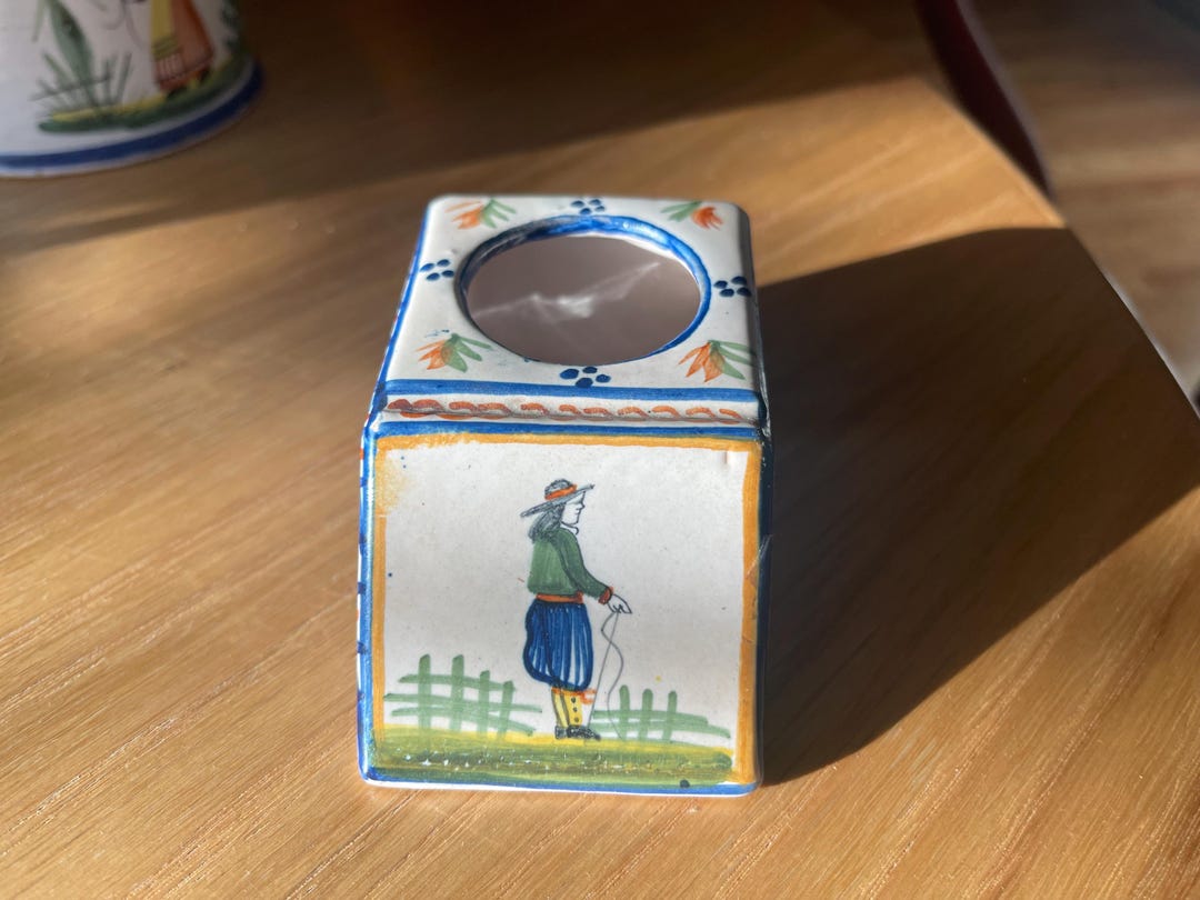 Farmhouse Henriot Quimper Ink Stand Without Insert - Etsy