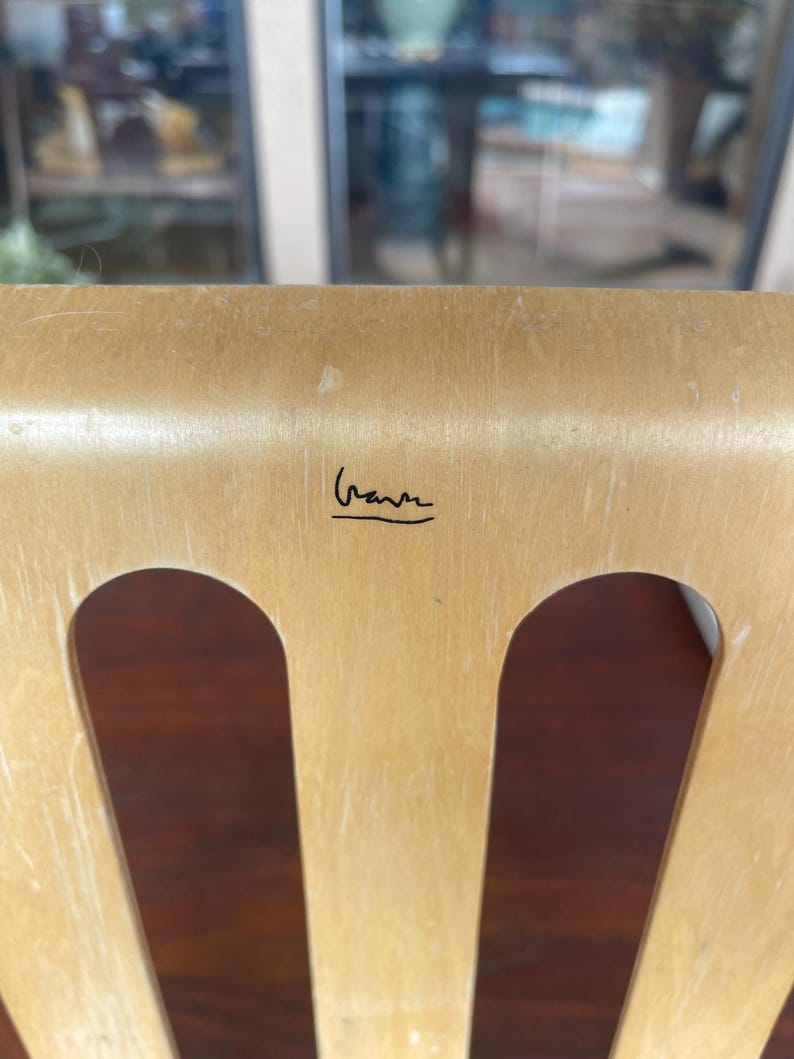 Vintage Mid Century Style Michael Graves Pressed Plywood Bentwood ...