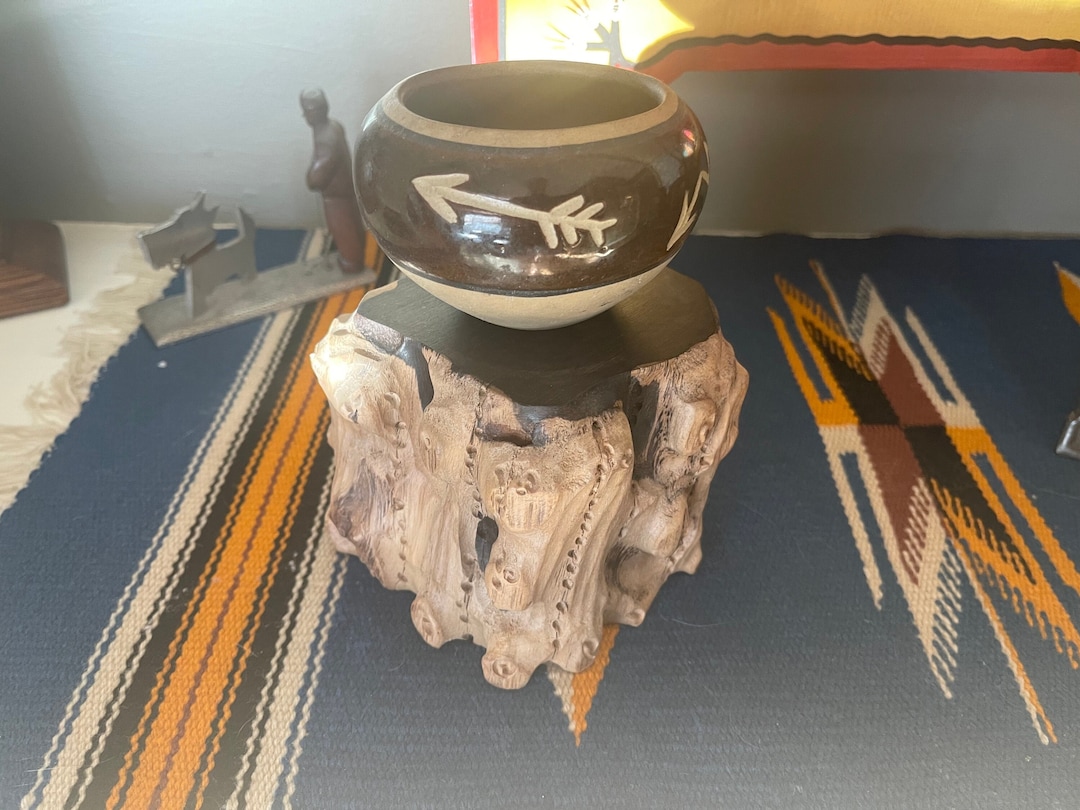 Native American Handmade Style Pot With BS Signature - Etsy
