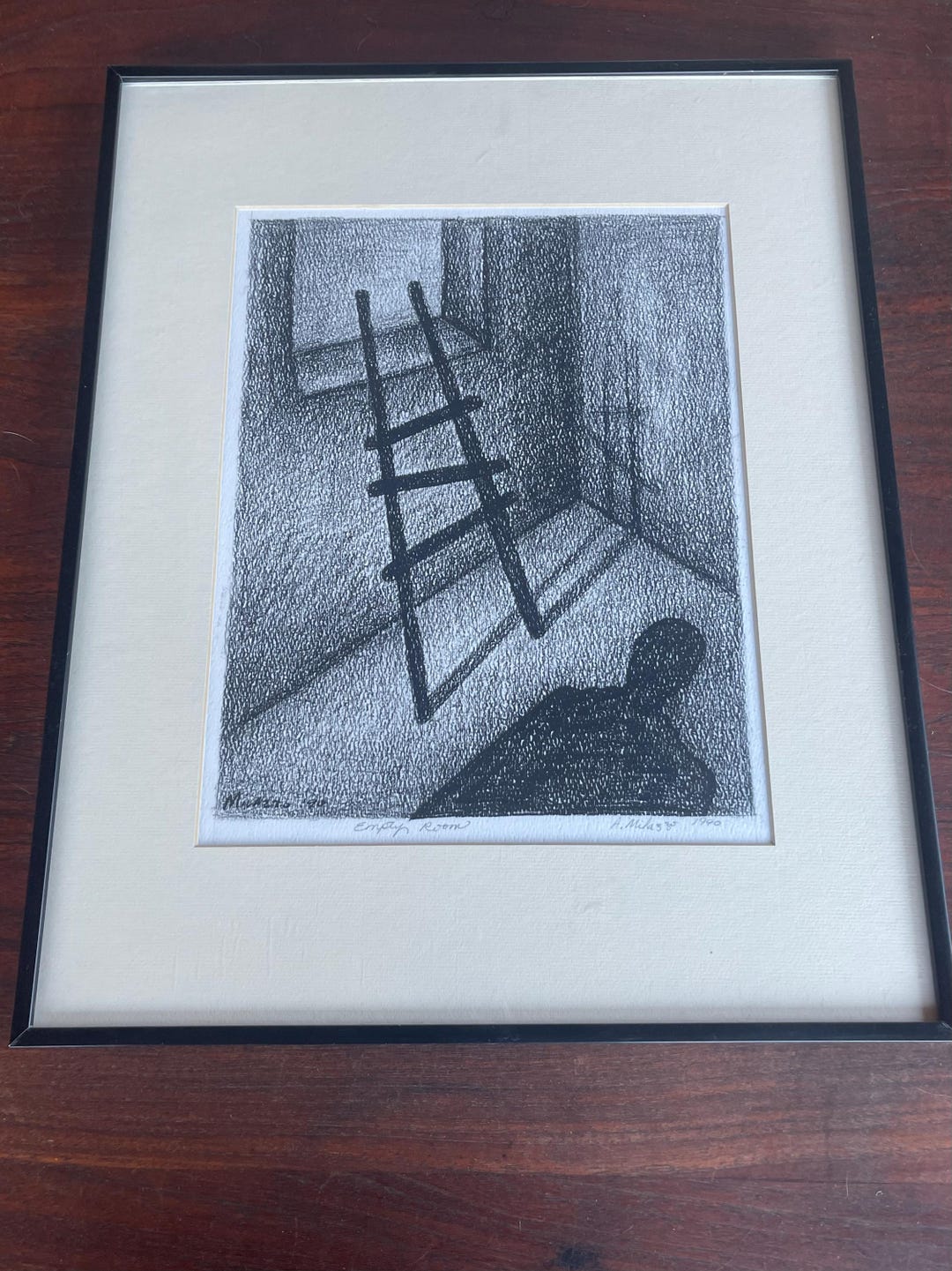 Vintage Expressionist Engraving Print Hand Signed by Artist A. Milazzi ...