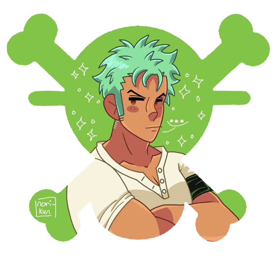 Straw Hat Crew Zoro Sticker - Etsy