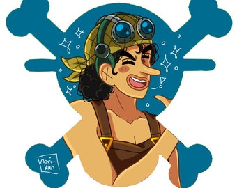 Straw Hat Crew Luffy Sticker - Etsy