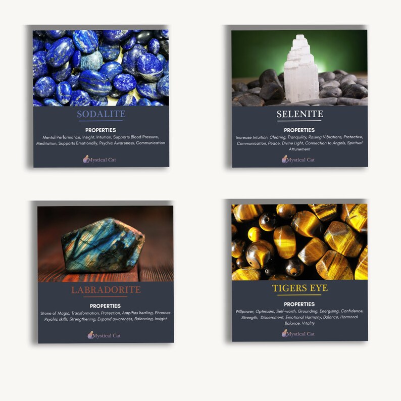 36 Editable Social Media Crystal Information - Etsy