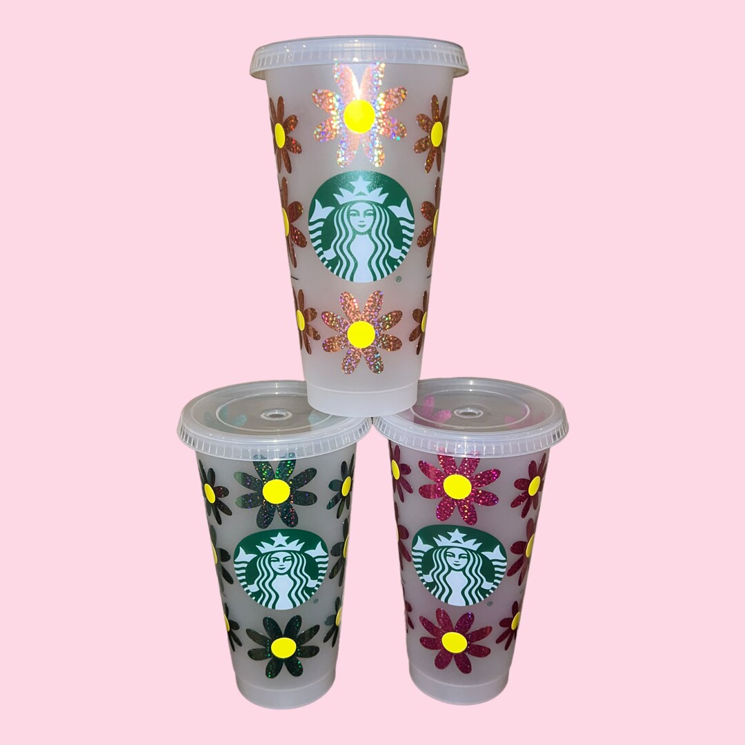 Daisy 24oz Cold Cup // Custom Starbucks Cup// Dkdeesigns - Etsy