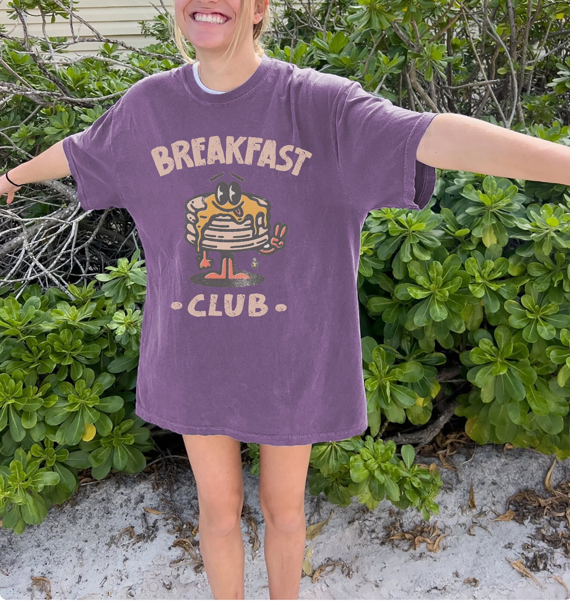 Vintage Look Breakfast Club Aesthetic Bohemian Retro Comfort Colors ...