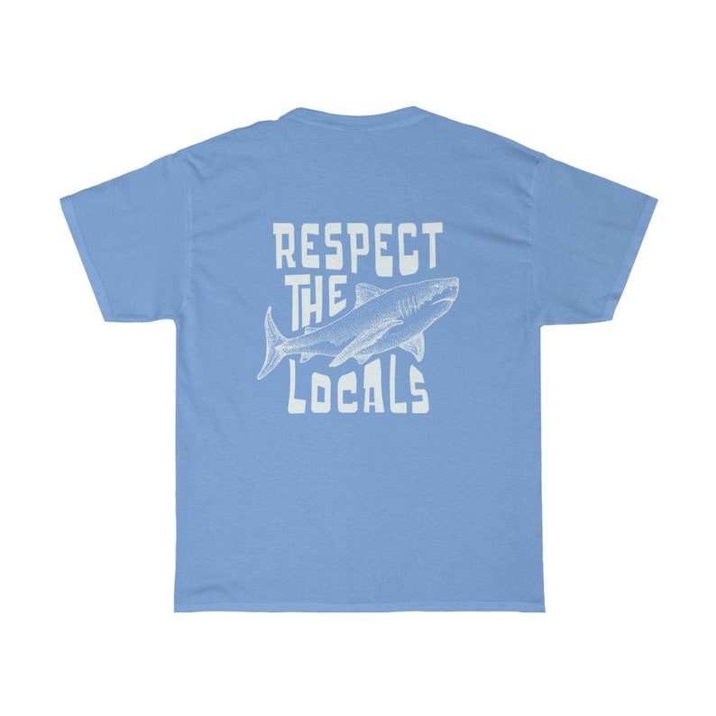 Respect Local Shirt Aesthetic Shirt Words on Back Beach - Etsy