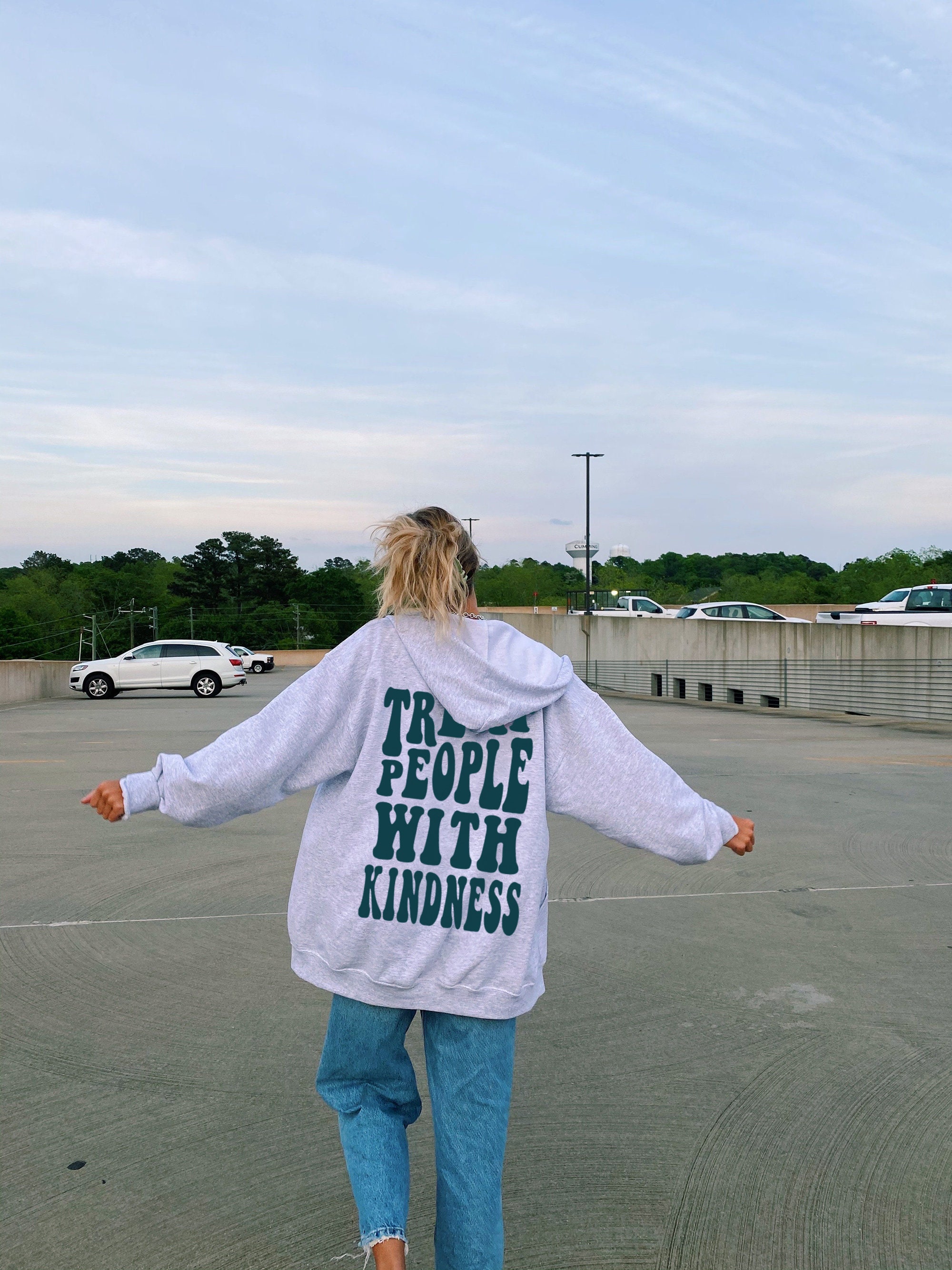 Treat People With Kindness Pullover Hoodie Trendy Hoodie | Etsy