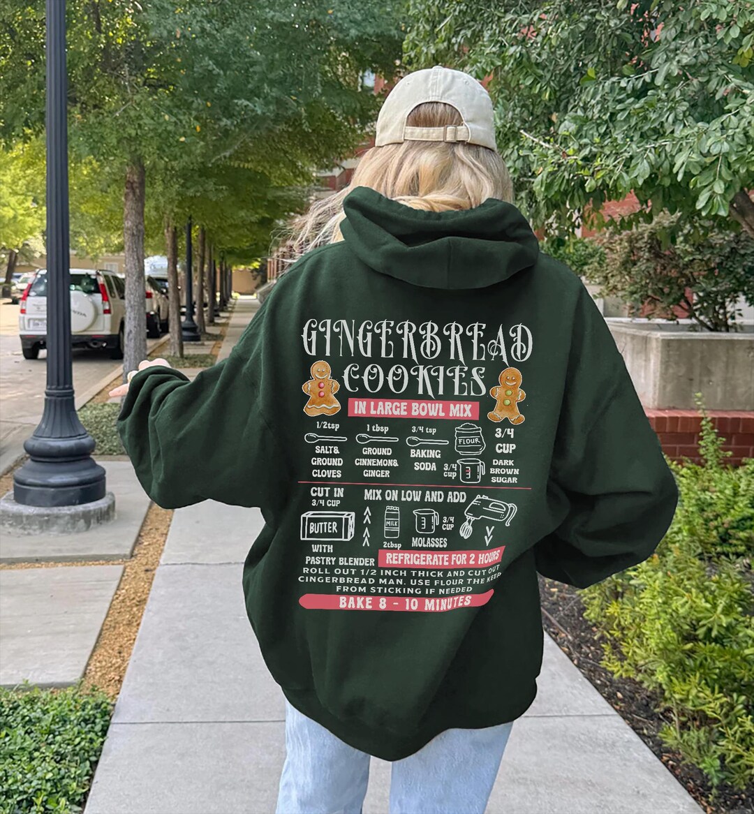Gingerbread Cookie Hoodie Aesthetic Gingerbread Cookies Recipe, Holiday ...