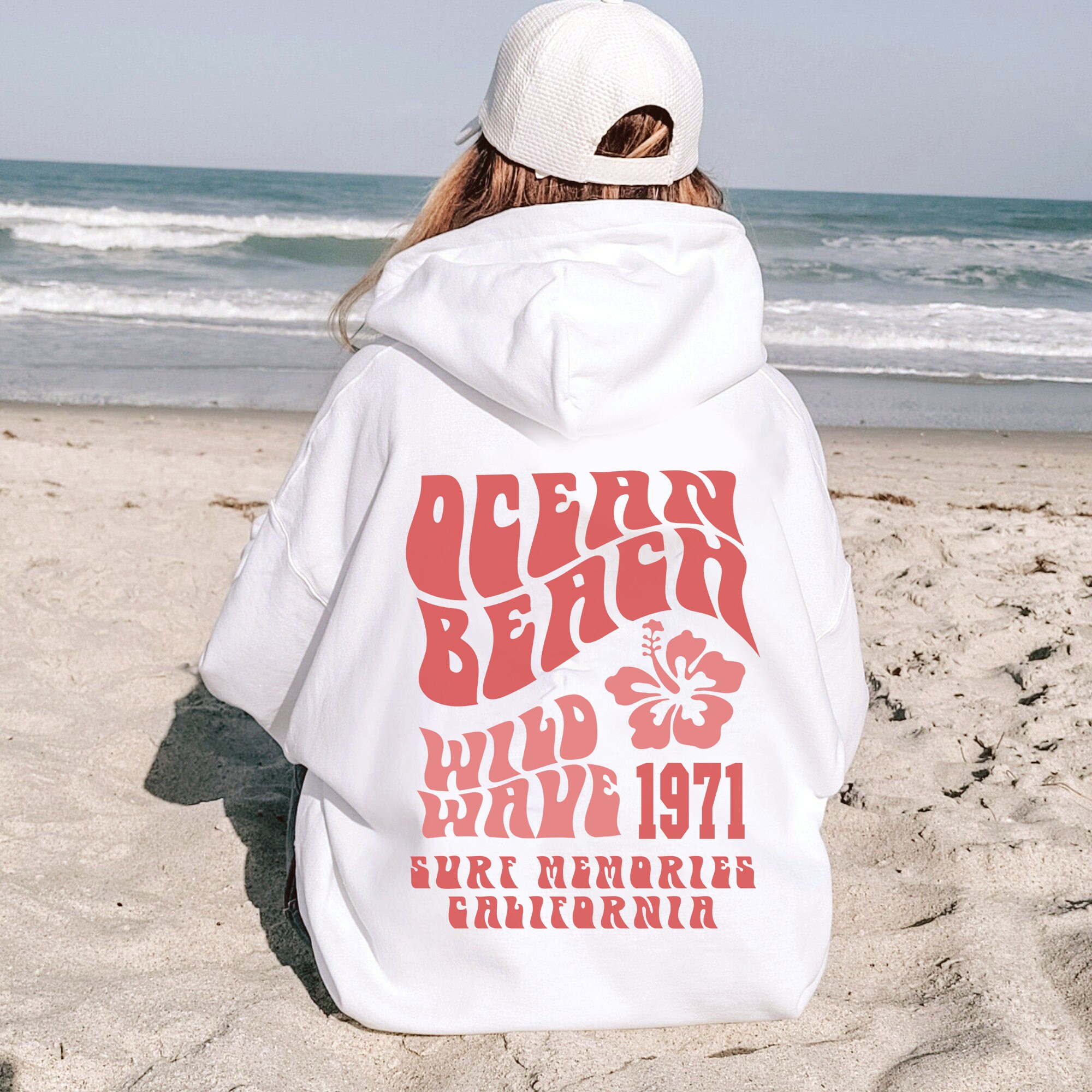 Ocean Beach Hoodie Aesthetic Hoodie Tumblr Sweatshirt CA Surf Tee ...