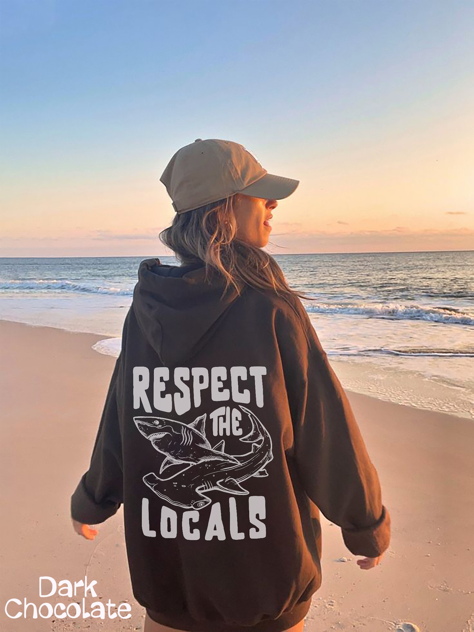 Respect the Locals | Great White Shark Sweatshirt | Save the Local ...