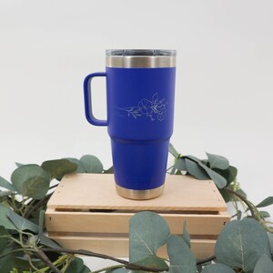 Custom Laser Engraved 20oz YETI Rambler Travel Mug With Stronghold Lid ...
