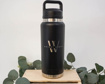 Custom Engraved YETI Water Bottle With Chug Cap Personalized YETI 18 Oz ...