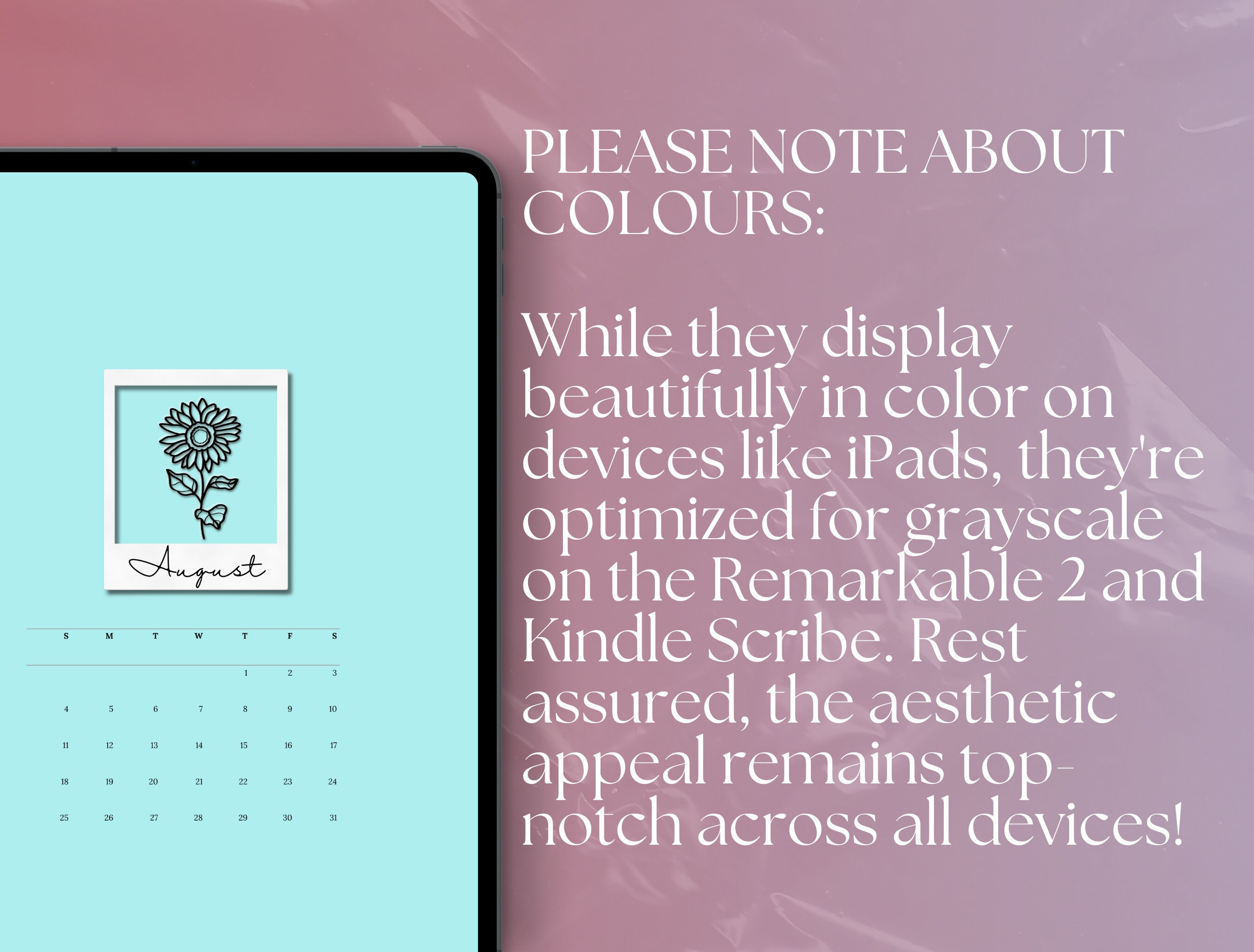 2 Page a Day Digital Planner Template, Remarkable 2, Cottagecore ...