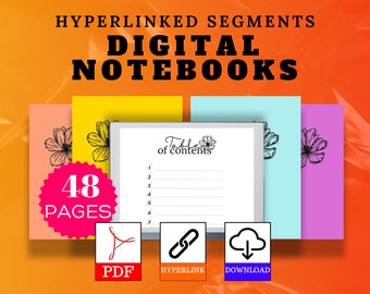 Lined Landscape Digital Notebooks, Custom Sections, Remarkable 2 ...