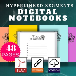 Lined Landscape Digital Notebooks, Custom Sections, Remarkable 2 ...