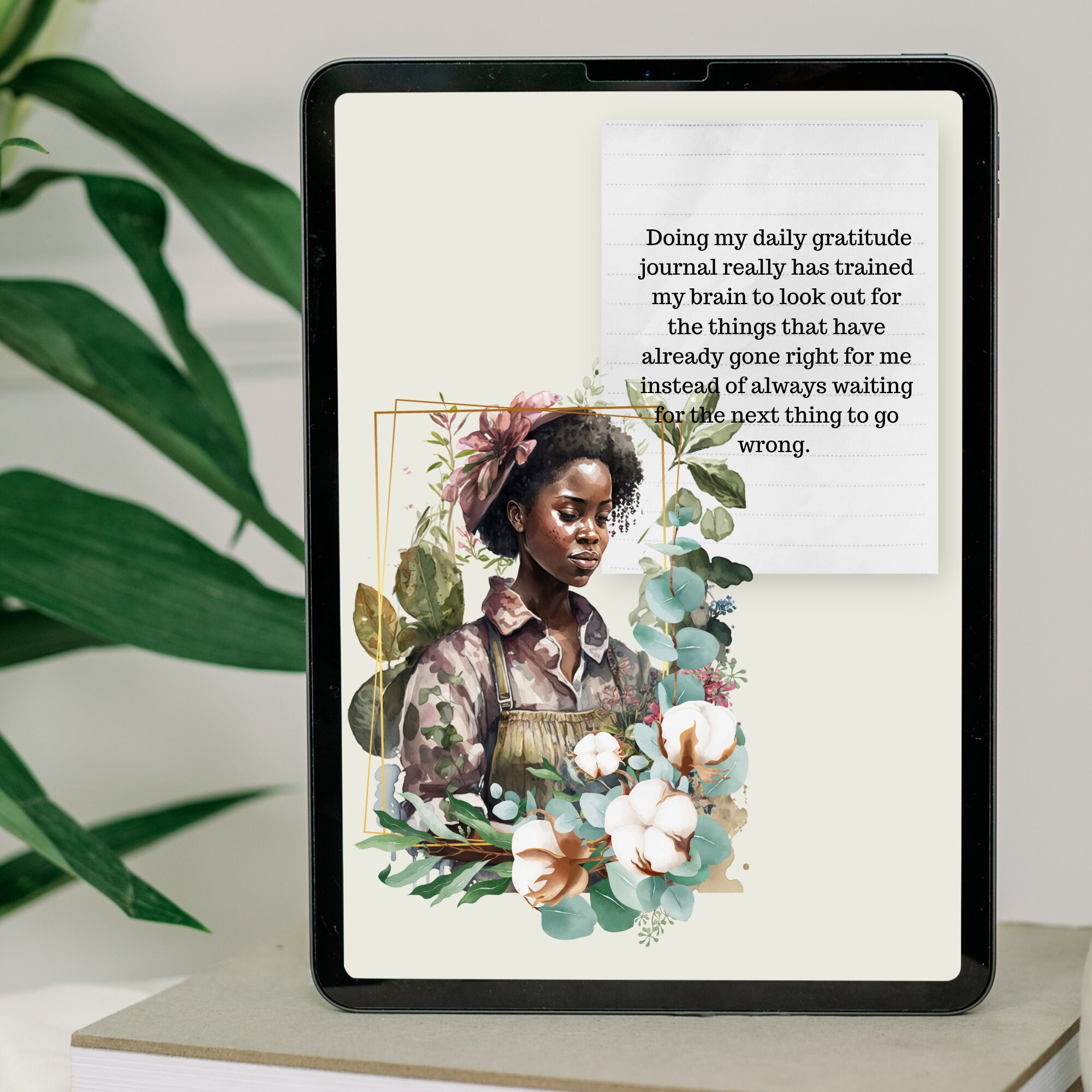 Vision Board Kit Cottage Core Black Girl Clipart - Etsy