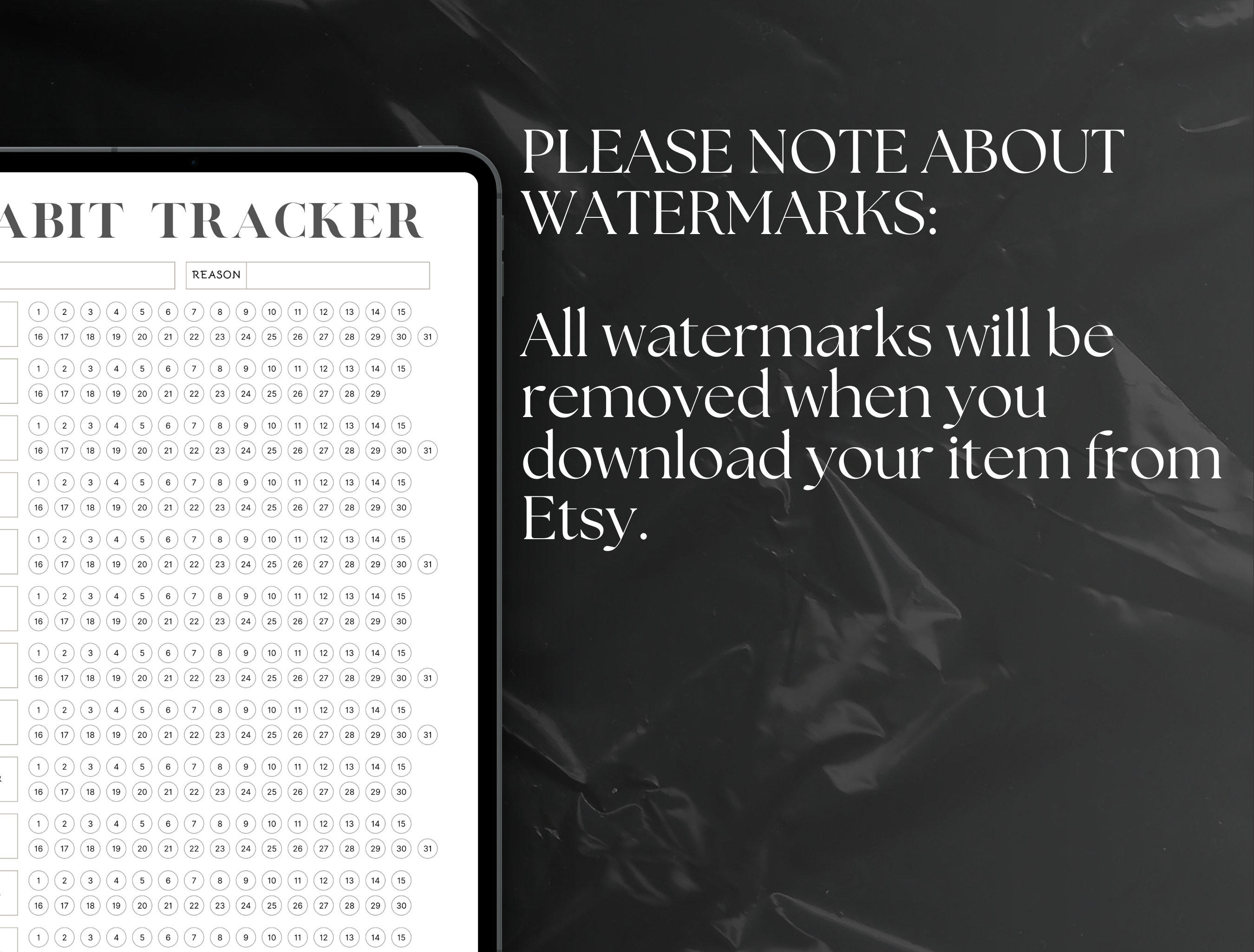 Four Digital Dated Habit Tracker 2024, Remarkable 2 Template, Printable ...