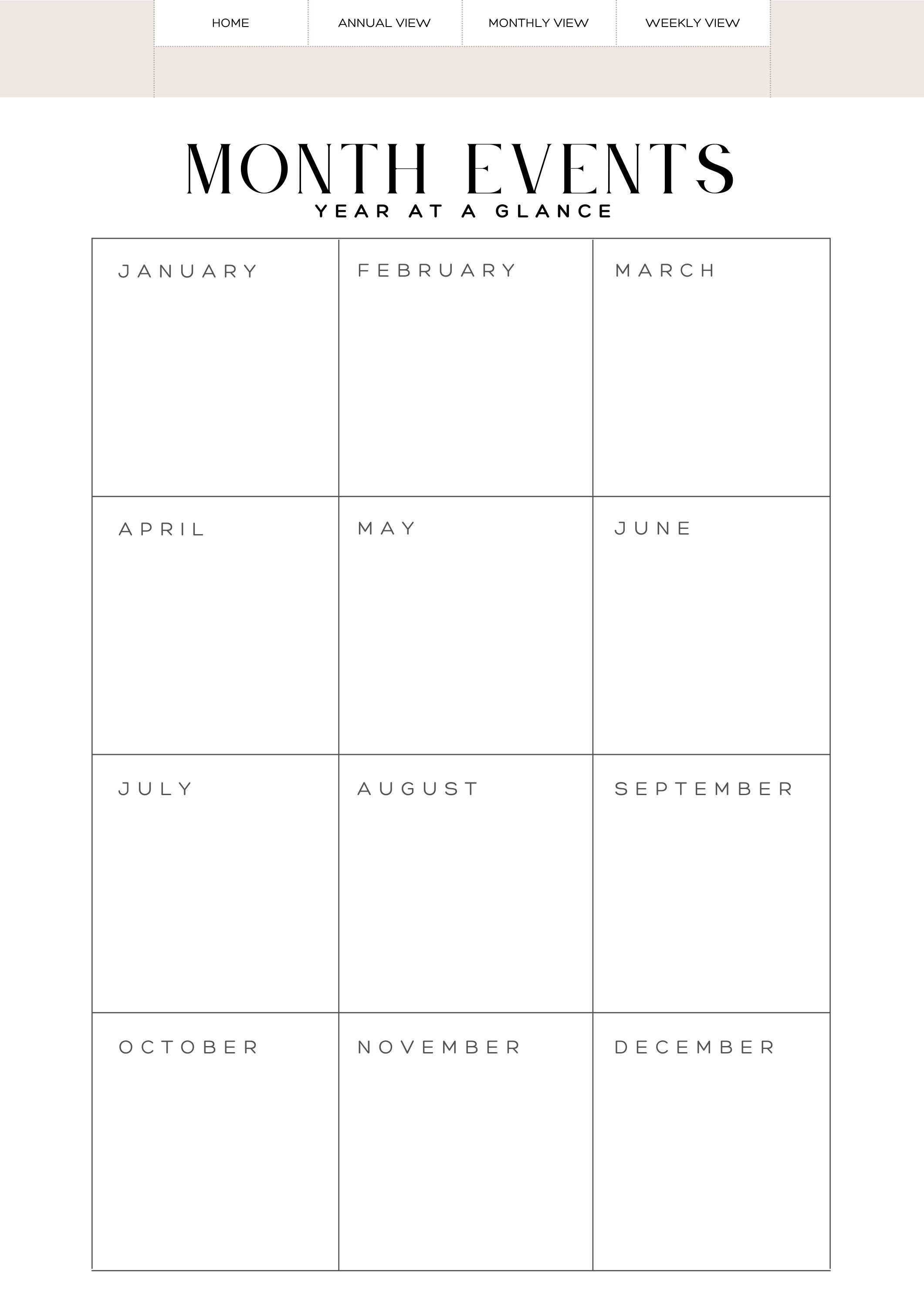 2024 Customisable Font Digital Planner, Remarkable 2 Template, Kindle ...