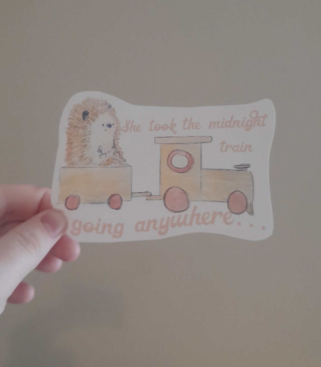 Don't Stop Believing Hedgehog Sticker - Etsy