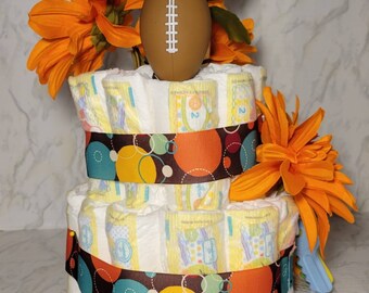 Diaper Cake Football Baby Shower - Etsy