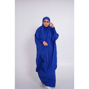 Jilbab 2 Pieces - Colourfulmodestwear Jilbab - Royal Blue - Etsy