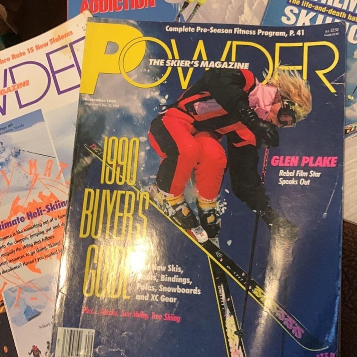 5 Vintage 89s and 90s Powder Magazines - Etsy