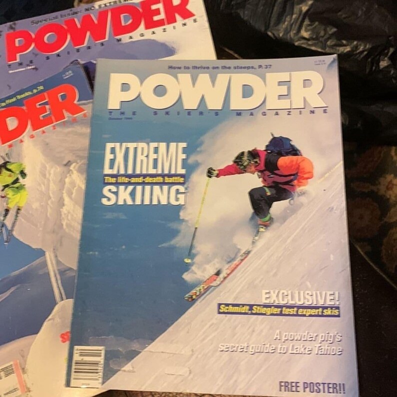 5 Vintage 89s and 90s Powder Magazines - Etsy