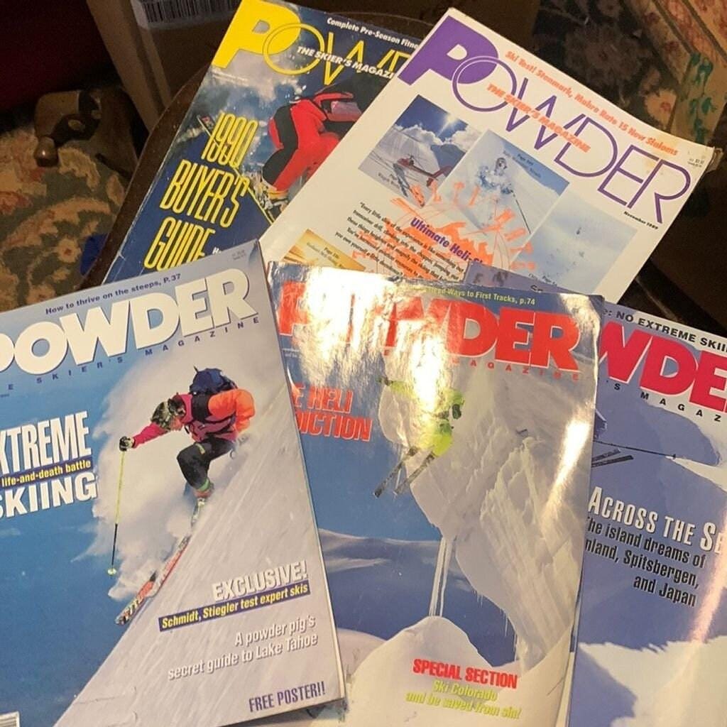 5 Vintage 89s and 90s Powder Magazines - Etsy