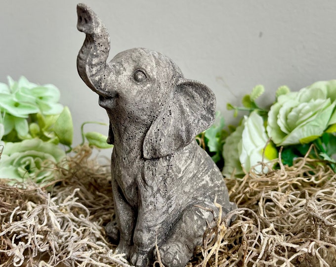 Elephant Statue, Meditating Buddhist Elephant, Buddha Altar Figure ...