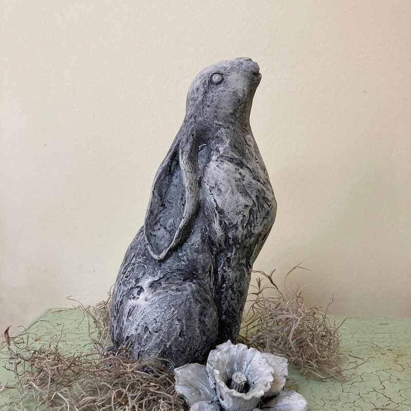 Concrete Rabbit - Etsy